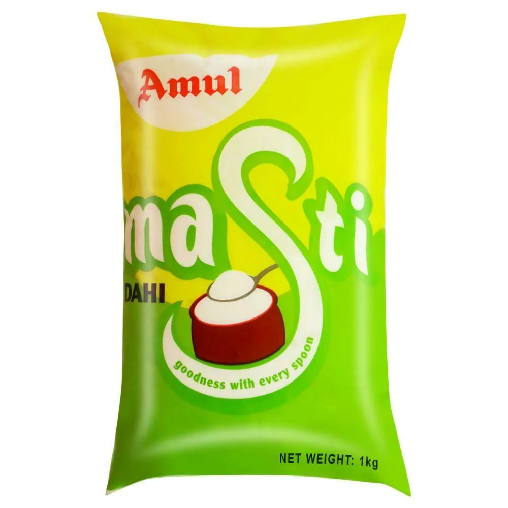 Amul Masti Dahi 1 kg (Pouch) - greendelivary